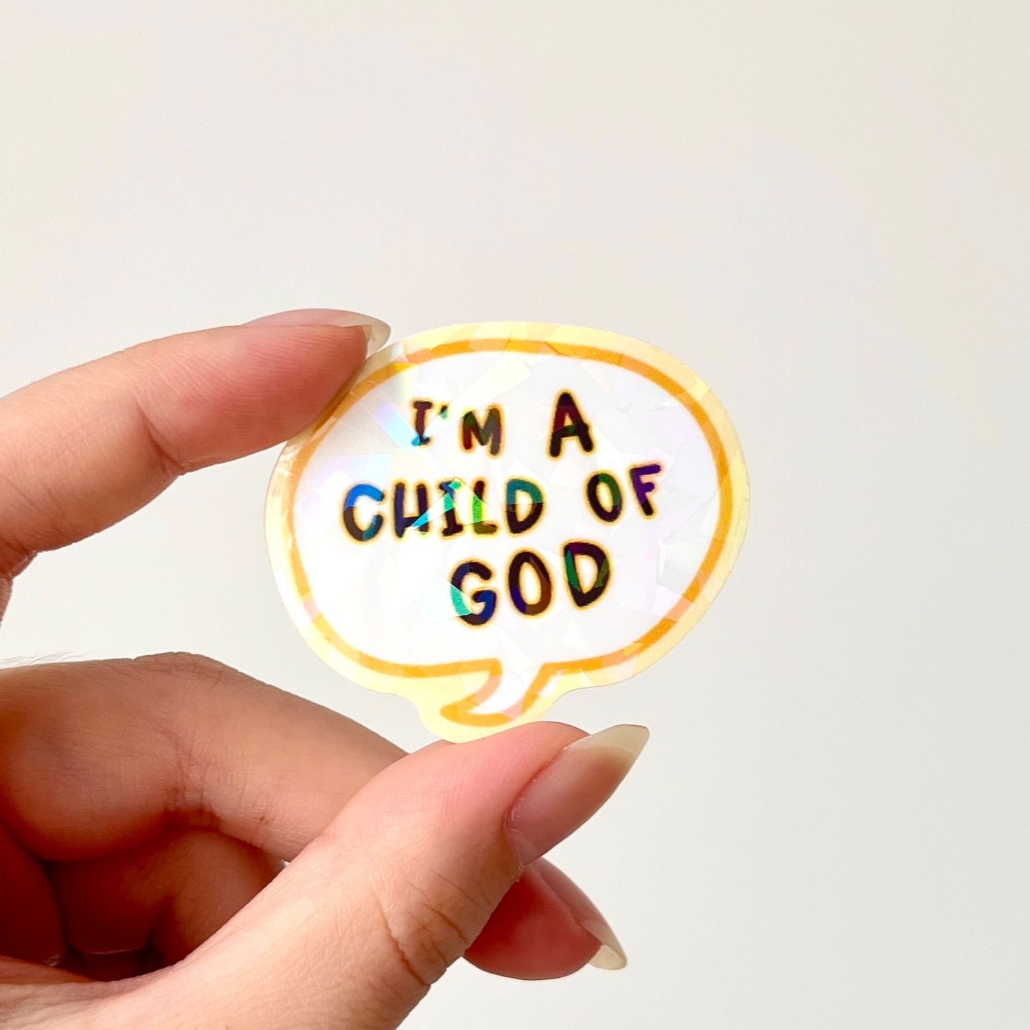 1 John 3:1 (Child of God) Holographic Sticker – Faithworks Bookstore